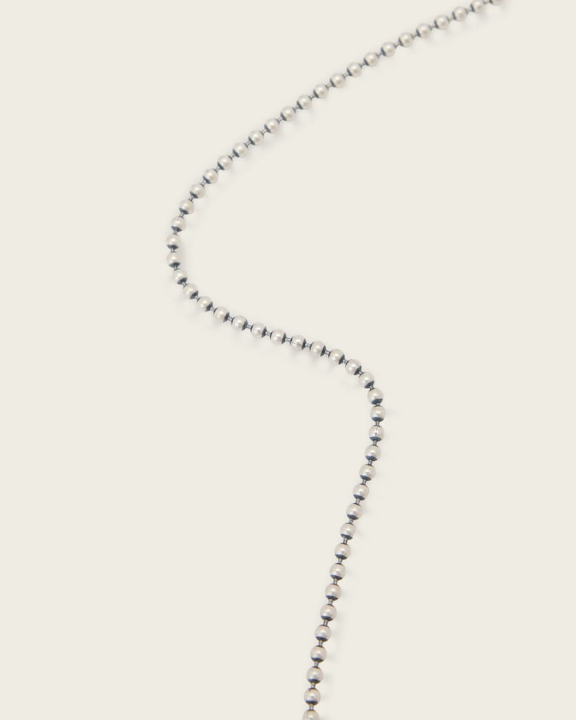 Jay Ball Chain Large Necklace Silver | ALLSAINTS
